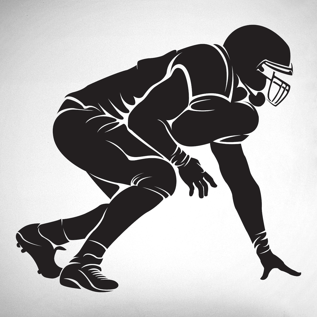 Football O Line Wall Decal - 0303 - No Name - Wall Decor - Boys ...