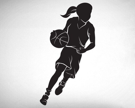 Girls Basketball Wall Decal 0290 No Name Basketball | Etsy
