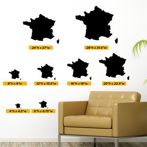France Sticker - 0421 - Wall Decor - Europe - Map - Country Decal ...