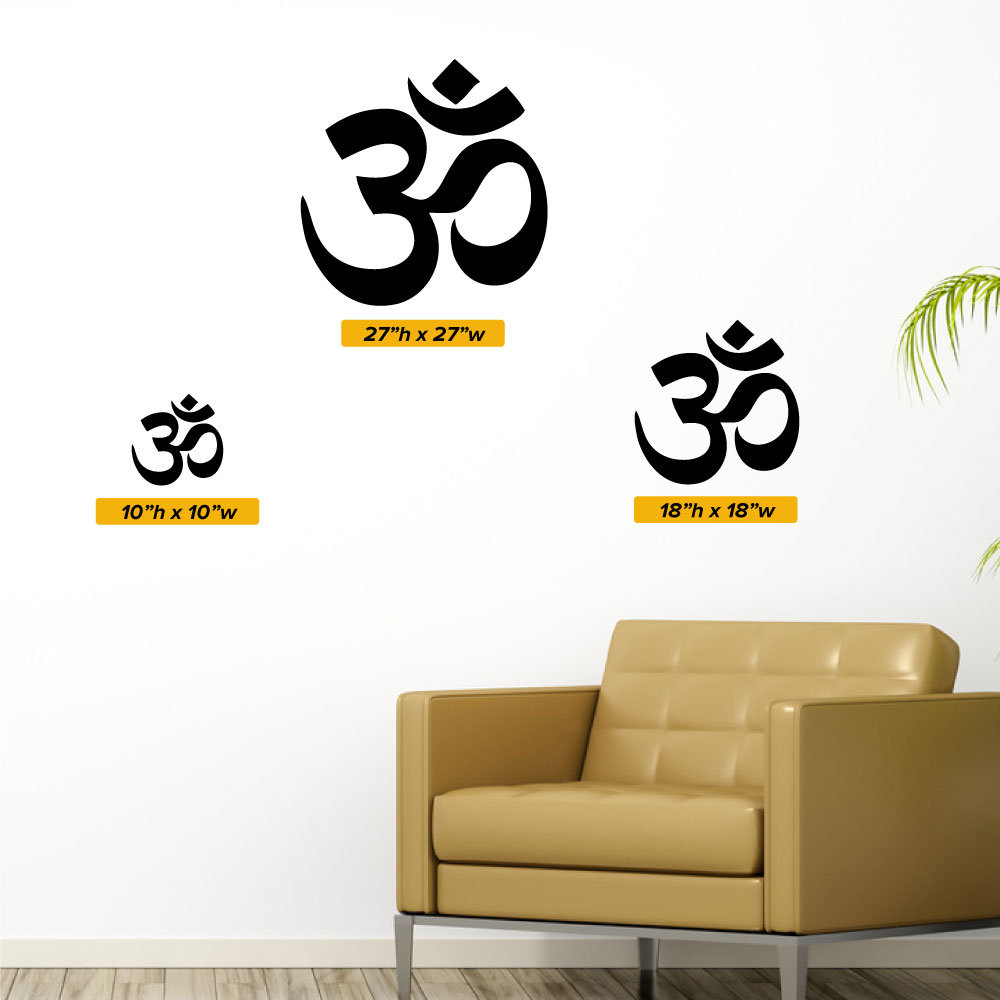Hindu Om-wall Decal 0051 Yoga Decal Sanskrit Wall Decal - Etsy