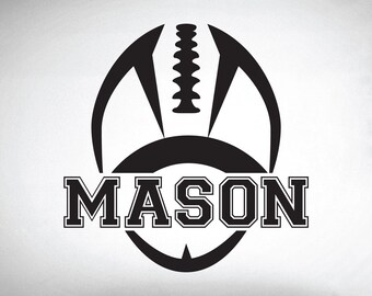 Sports Team Name & Number Custom Color Wall Decal Boys or - Etsy