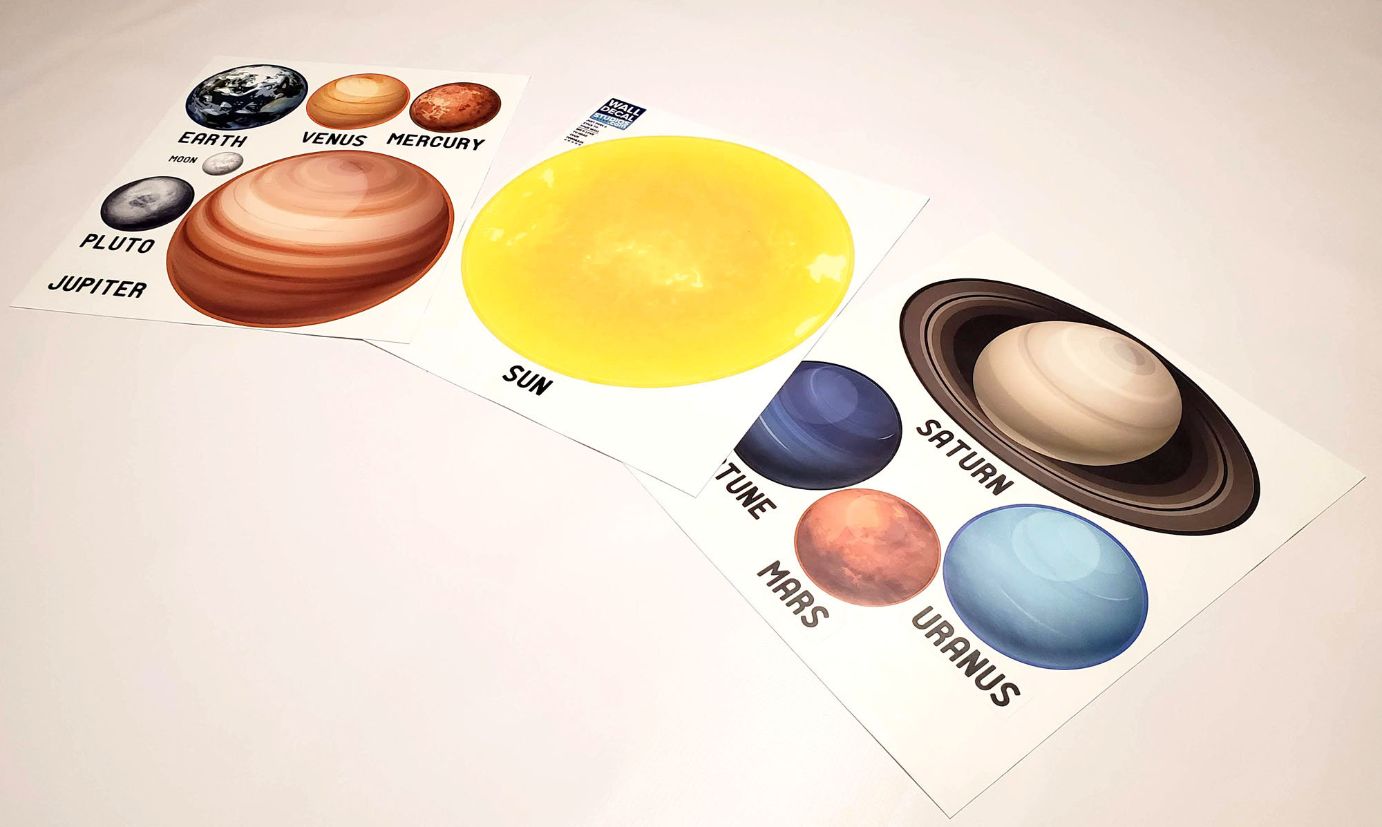 Planet Wall Decals Solar System Wall Stickers 0497 Peel and | Etsy