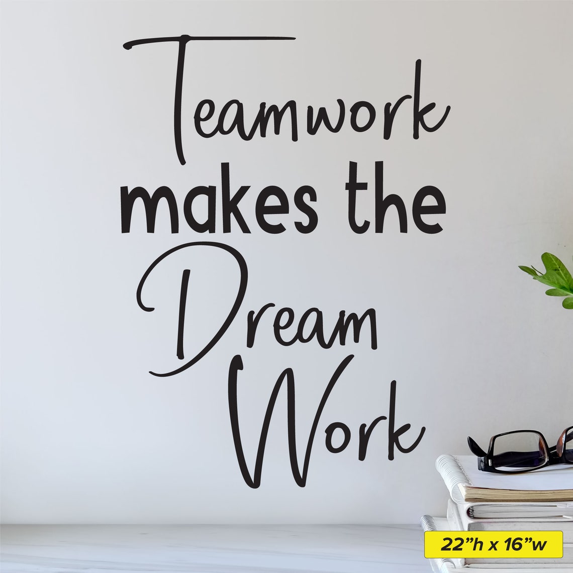 Teamwork Makes the Dream Work 0482 Classroom Decor Wall - Etsy