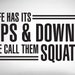 Squat Wall Decals 0381 Workout Wall Decal Crossfit Gym - Etsy
