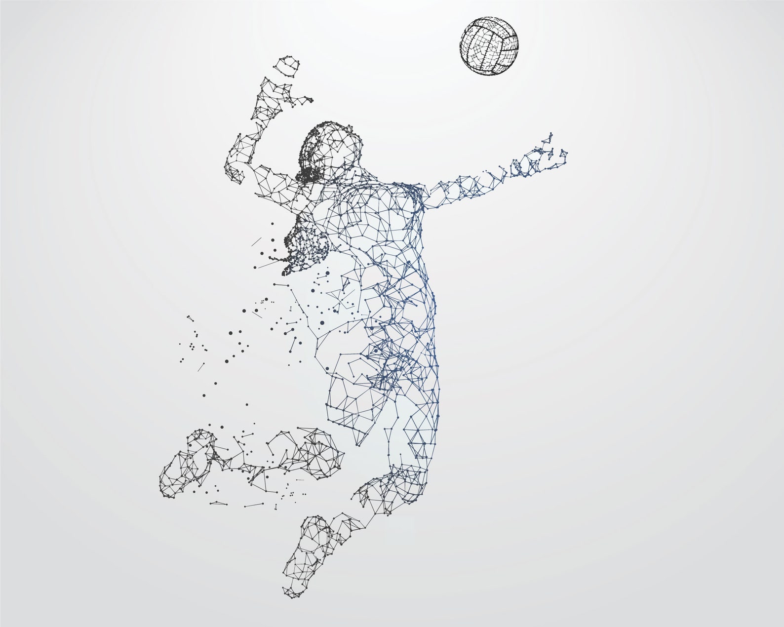 Volleyball Wall Art 4 Pack 8x10 Volleyball Player Wall - Etsy