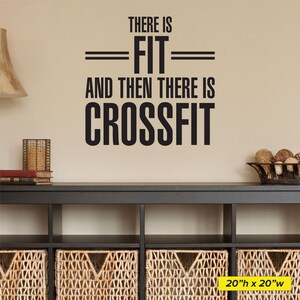 Crossfit Wall Decal - 0398 - Home Decor - Wall Decor - Crossfit - Gym ...