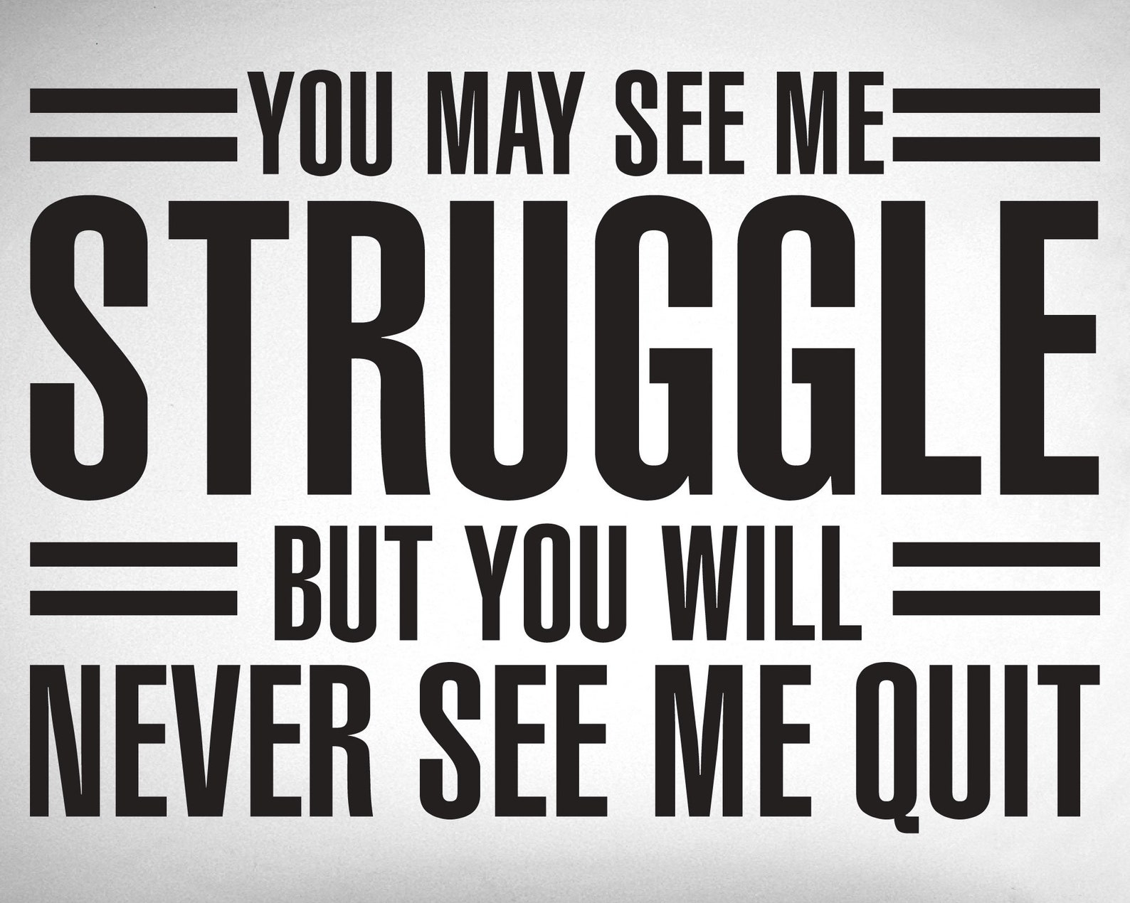 Never Quit Wall Decal 0382 Home Decor Wall Decor - Etsy