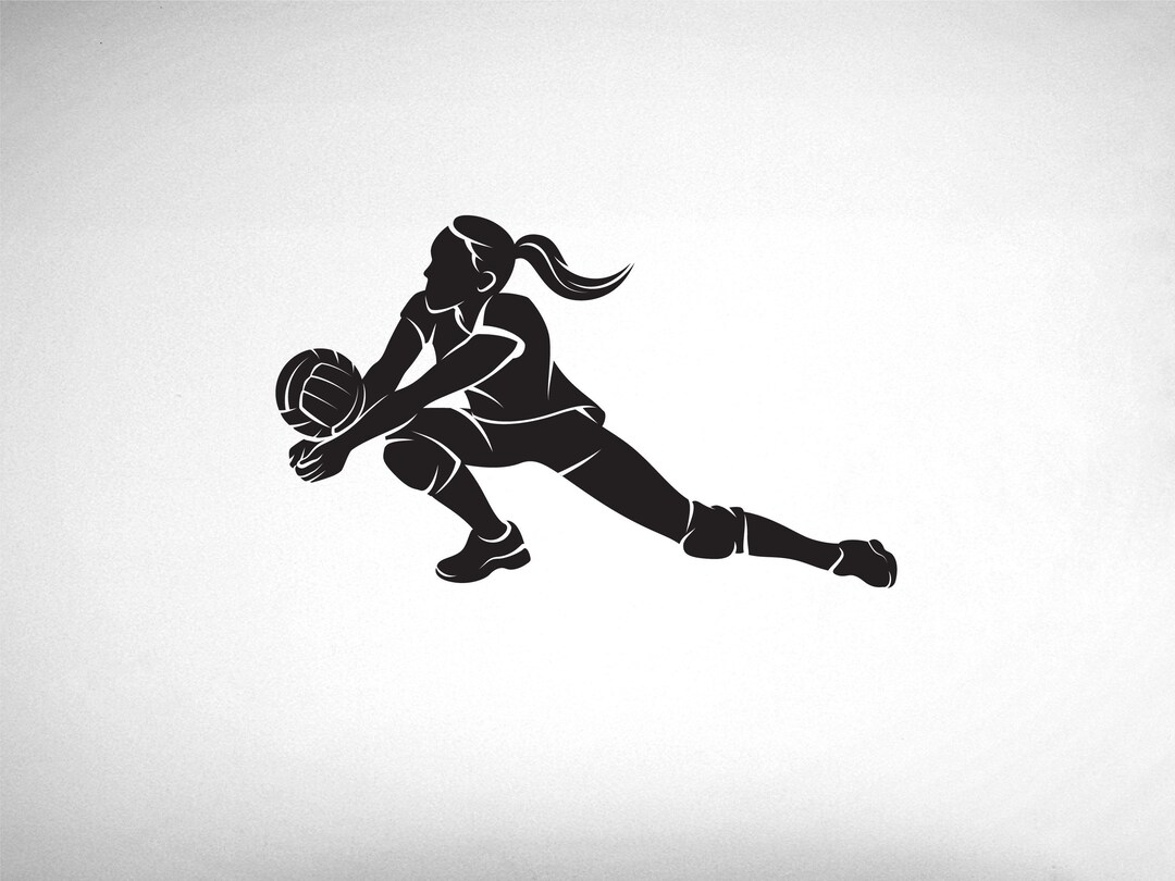 Girls Volleyball Wall Decal: Dig, Slide, Bump - 0298 - Etsy