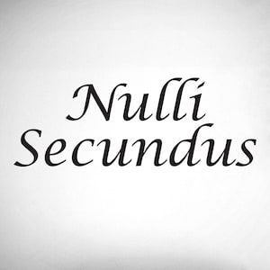 Nulli Secundus Wall Decal: Latin Home Decor - 0052 - Etsy