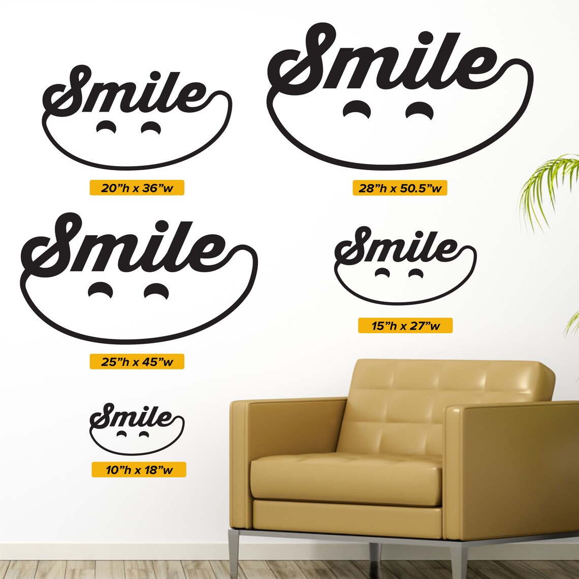 Smile Wall Decal 0340 Dental Office Wall Decal - Etsy