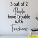 Funny Fraction Quote Trouble With Fractions 0489 - Etsy