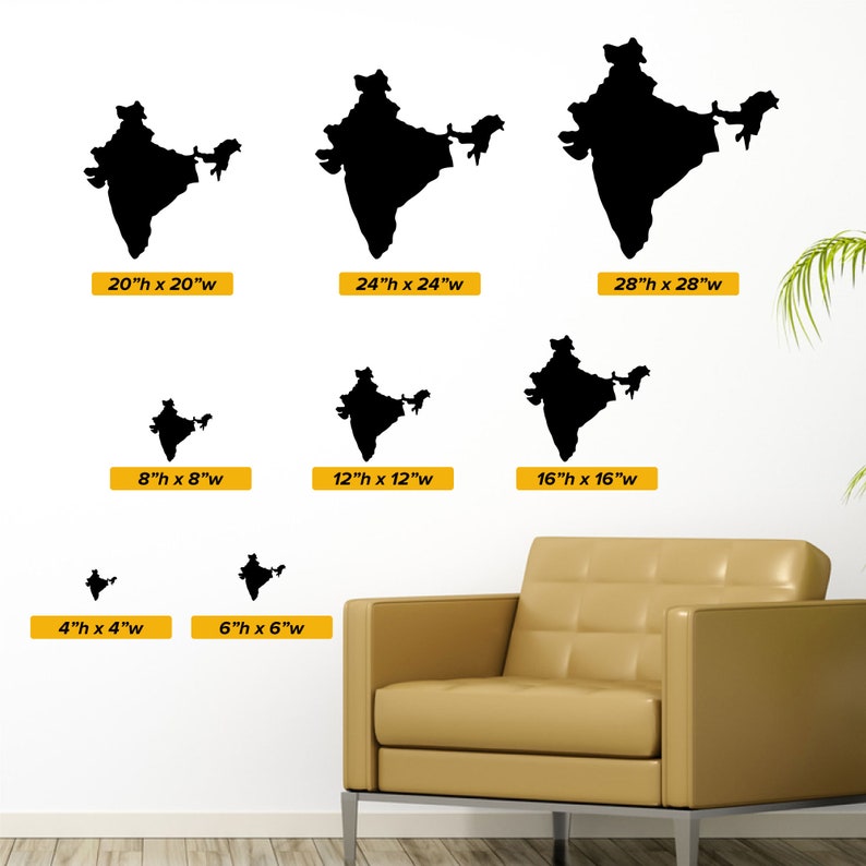 India Sticker 0420 Home Decor Wall Decor Bhārat | Etsy
