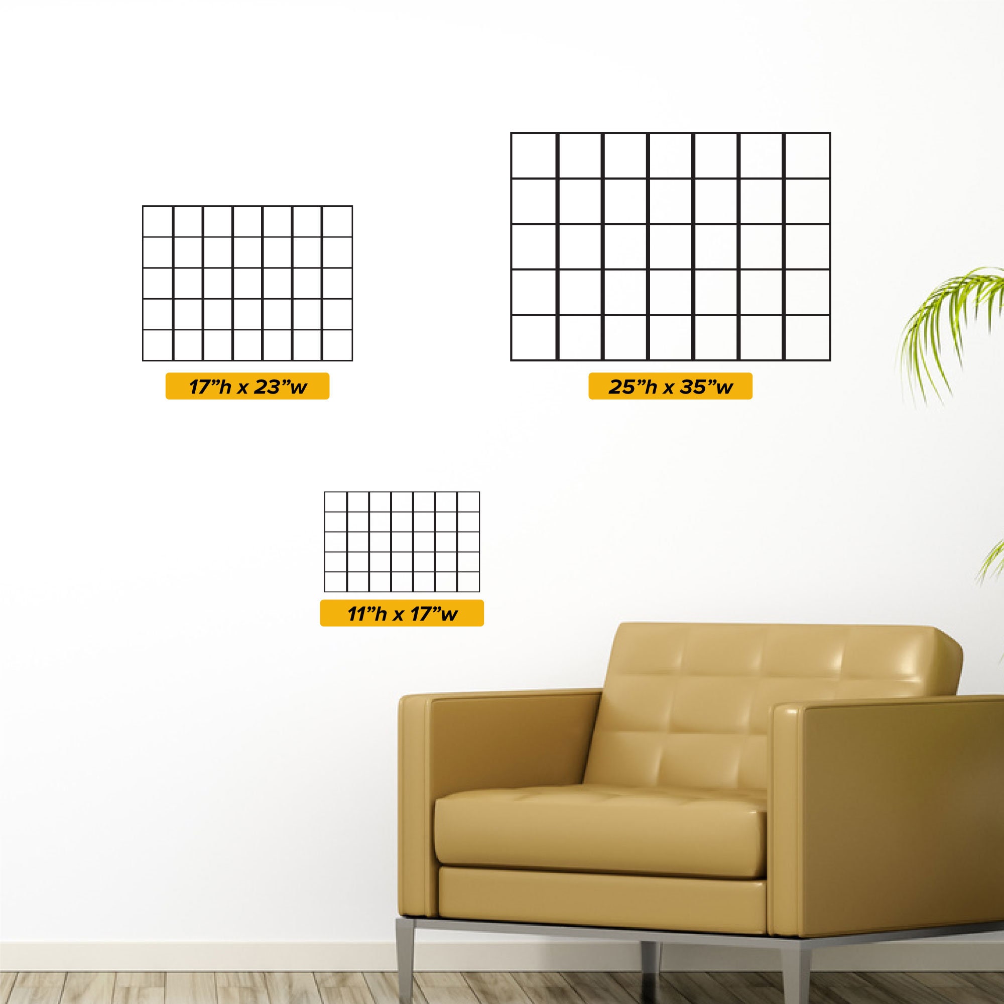 Grid Wall Decal 0238 Calendar Sticker Grid Planner Decal - Etsy