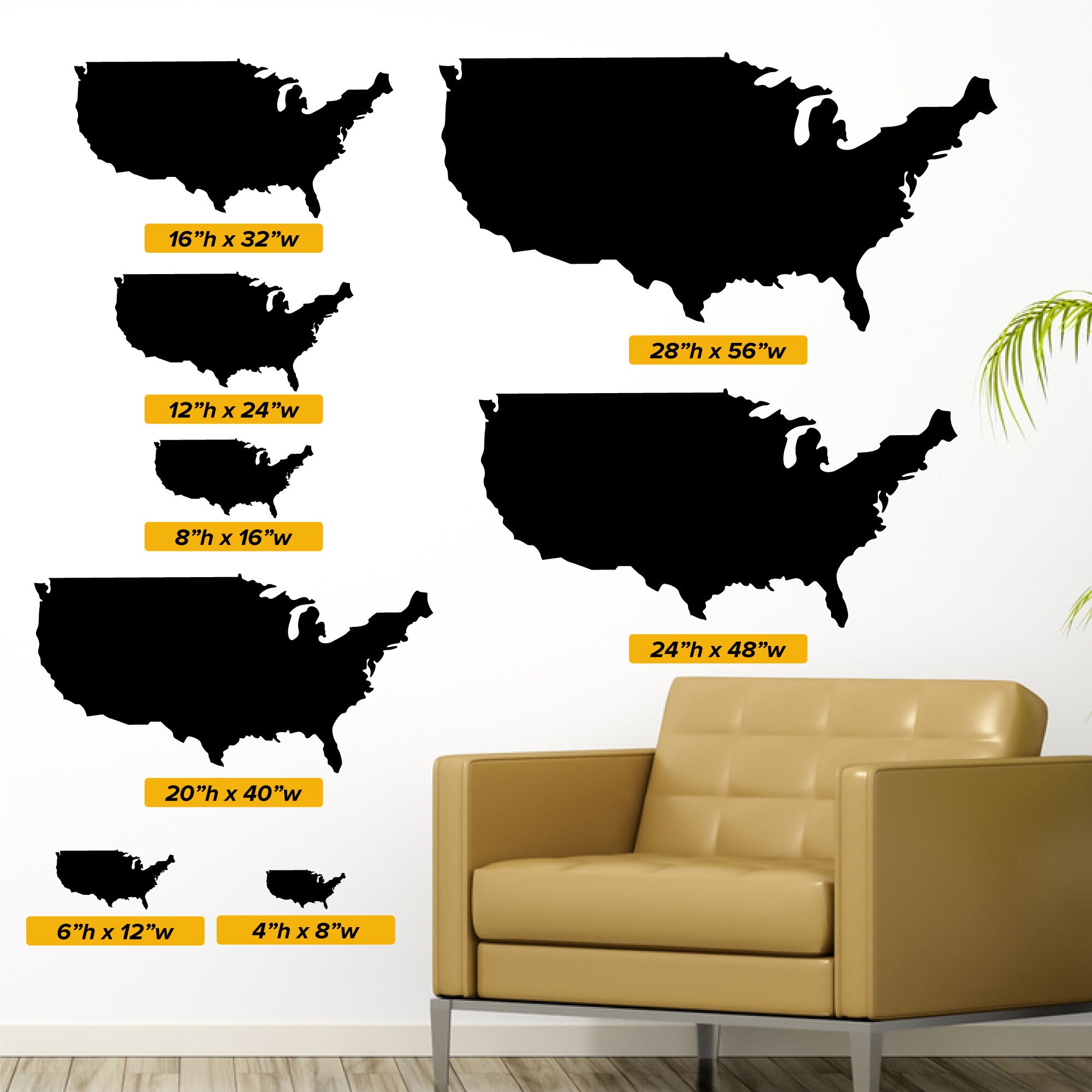 United States Sticker 0417 Wall Decal Wall Sticker - Etsy UK