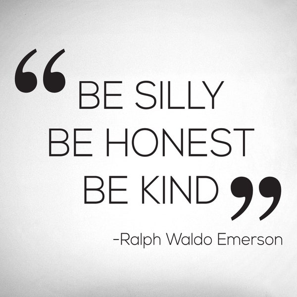 Be Silly Be Honest - Etsy