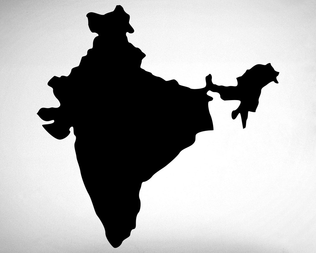 India Sticker - 0420 - Home Decor - Wall Decor - Bhārat Gaṇarājya - Map ...