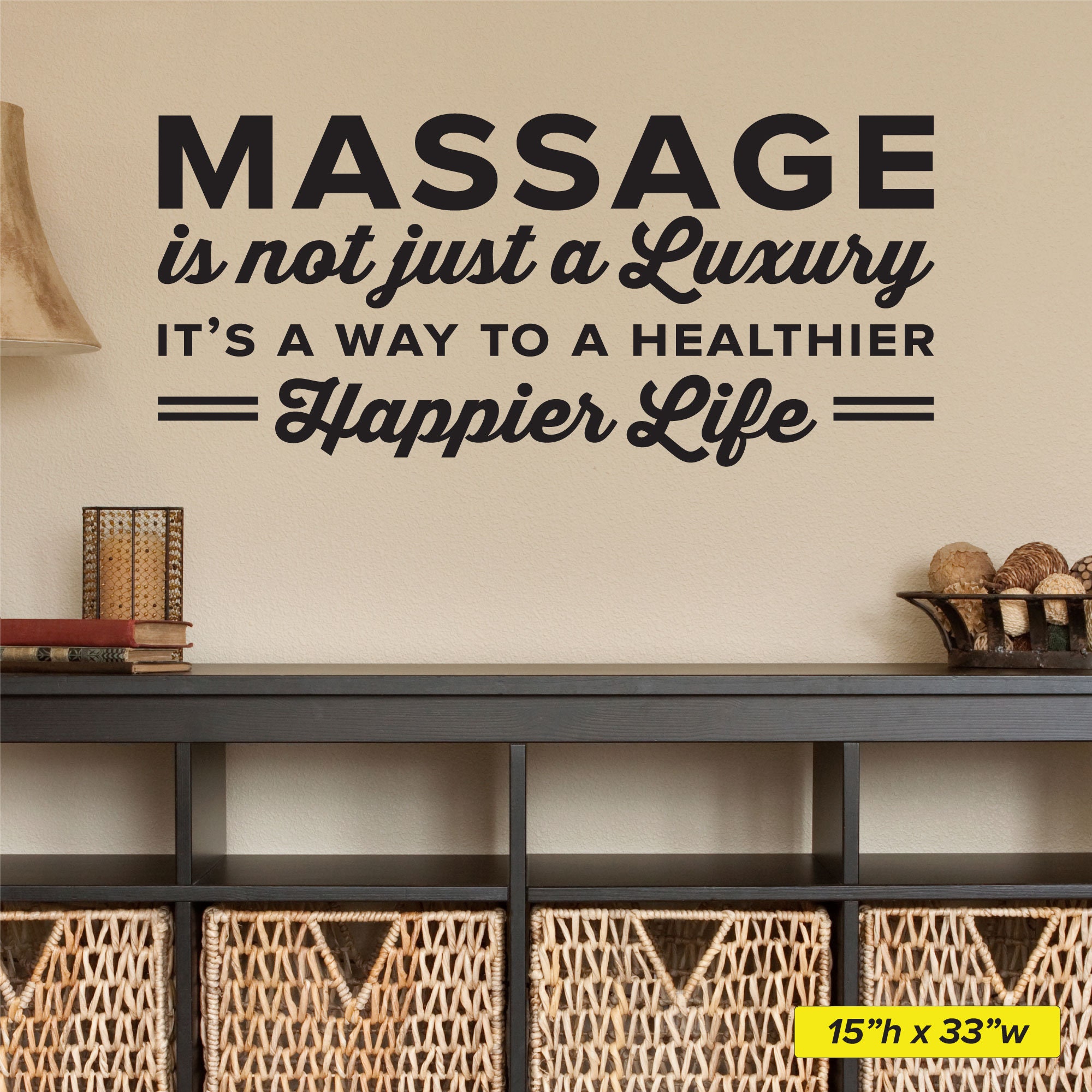 Massage Wall Decal 0370 Massage Parlor Wall Decor Etsy