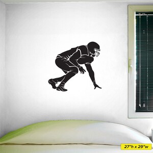 Football O Line Wall Decal - 0303 - No Name - Wall Decor - Boys ...