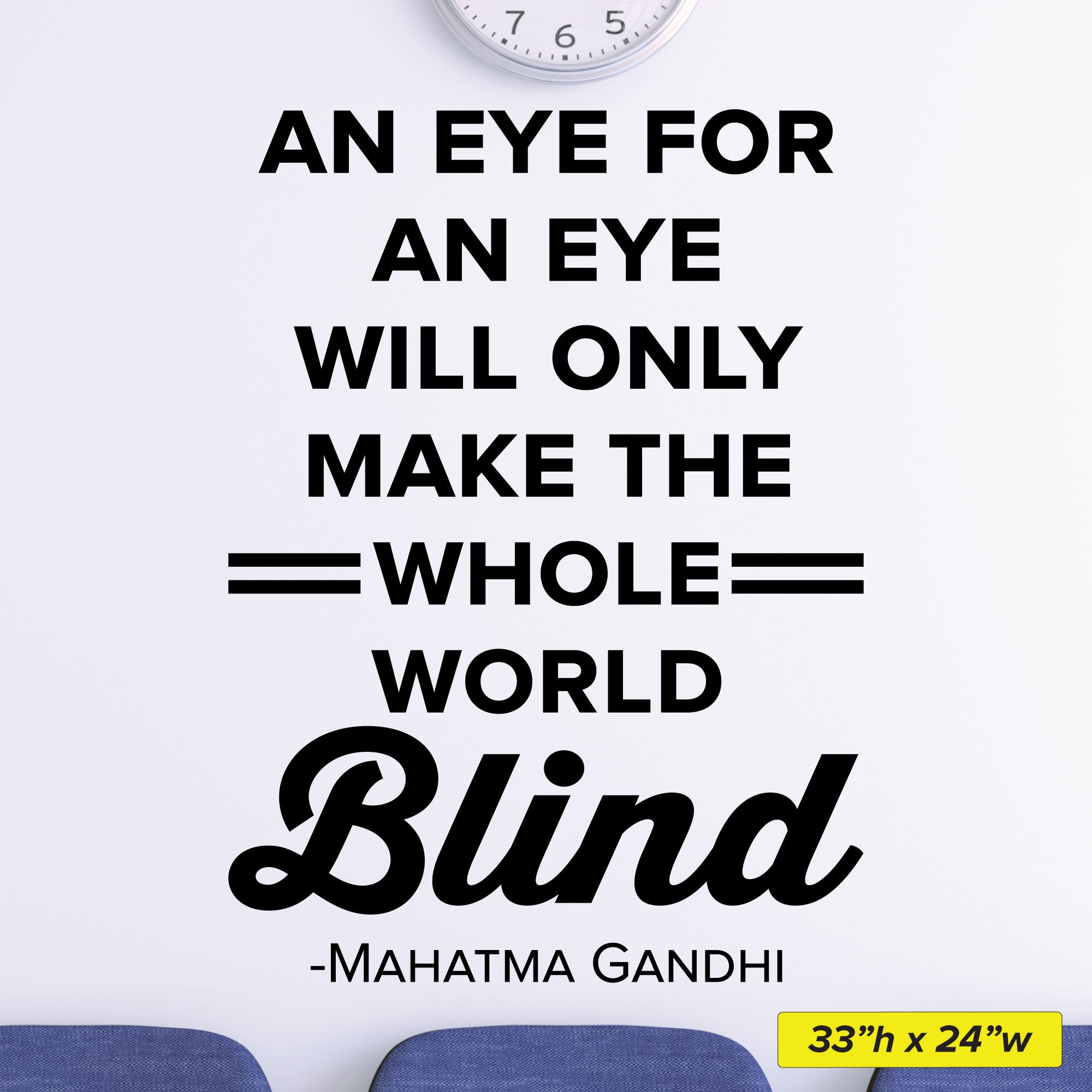 Eye for A Eye Wall Decal 0505 an Eye for an Eye Will Only - Etsy