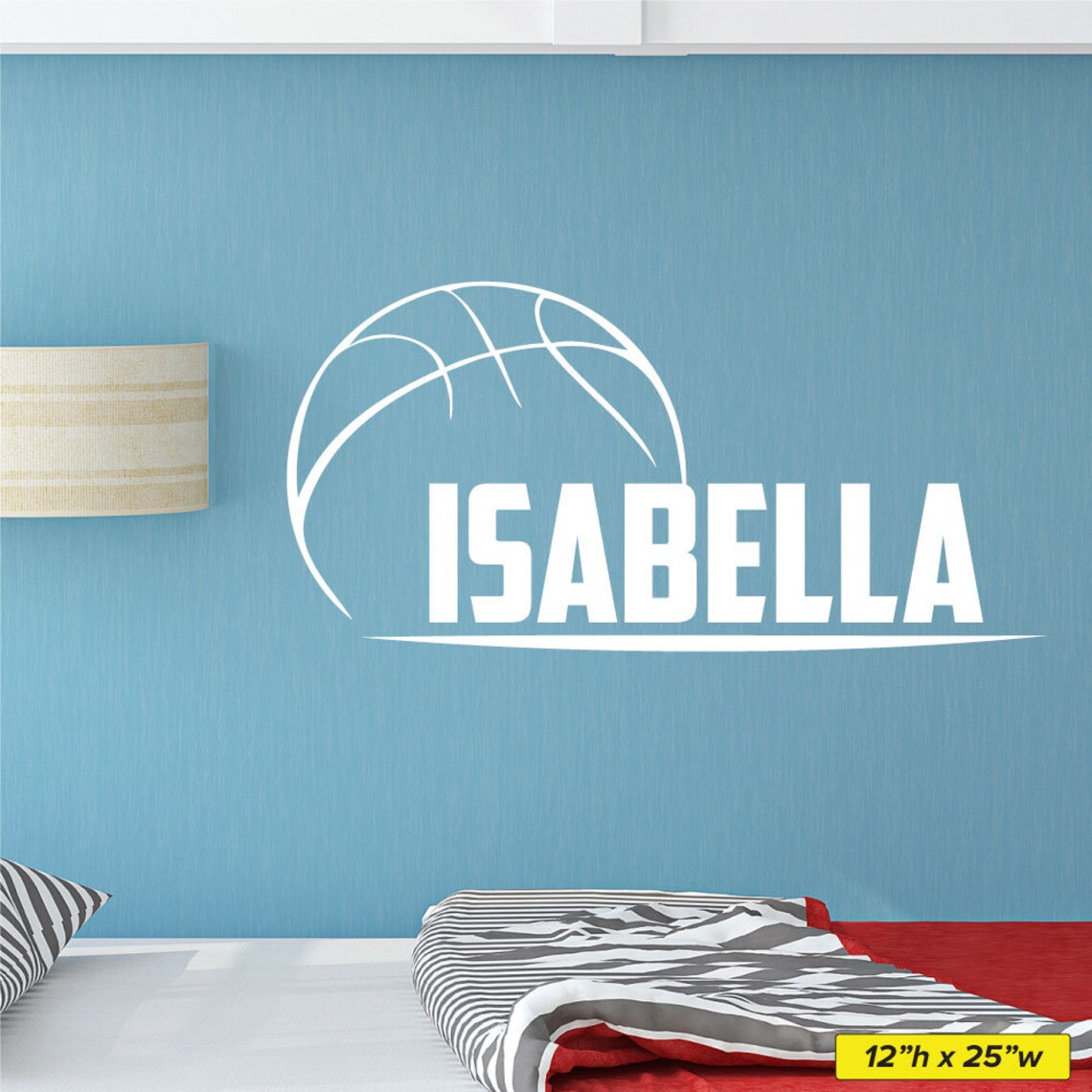 Custom Name Girls Basketball Wall Decal: Personalized Sports Decor ...
