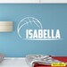 Custom Name Girls Basketball Wall Decal: Personalized Sports Decor ...