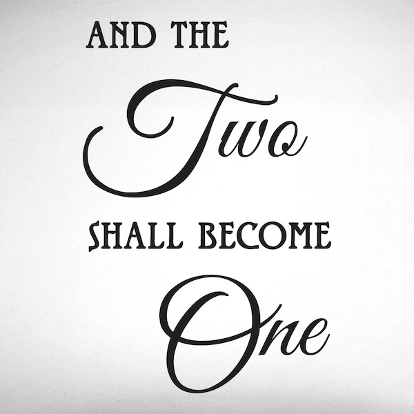 Two Become One - Etsy