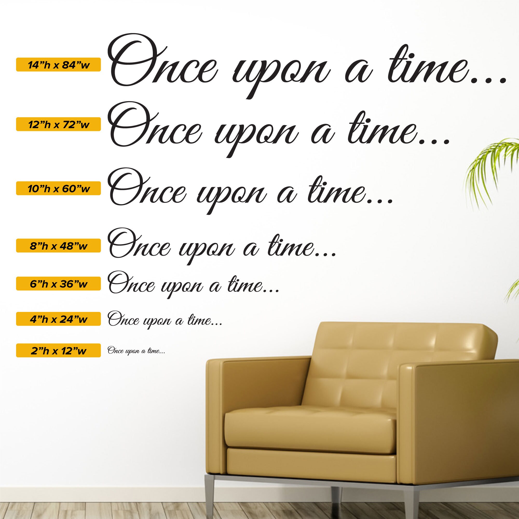 Once upon a time. 0174 Home Decor Wall Decor | Etsy