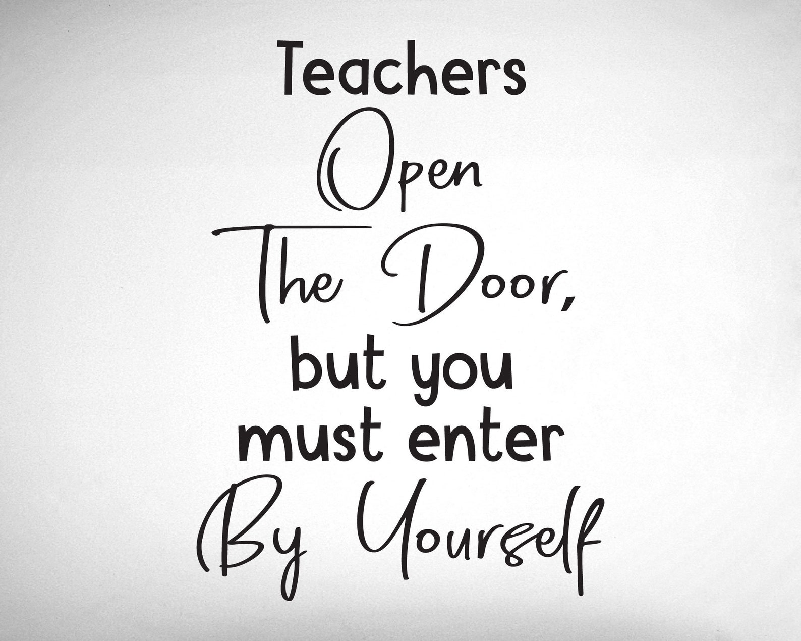 Teachers Open the Door 0477 Classroom Decor Wall Decor - Etsy