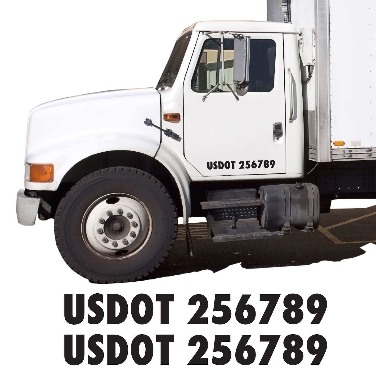 USDOT Numbers Registration Numbers set of 2 Decals - Etsy