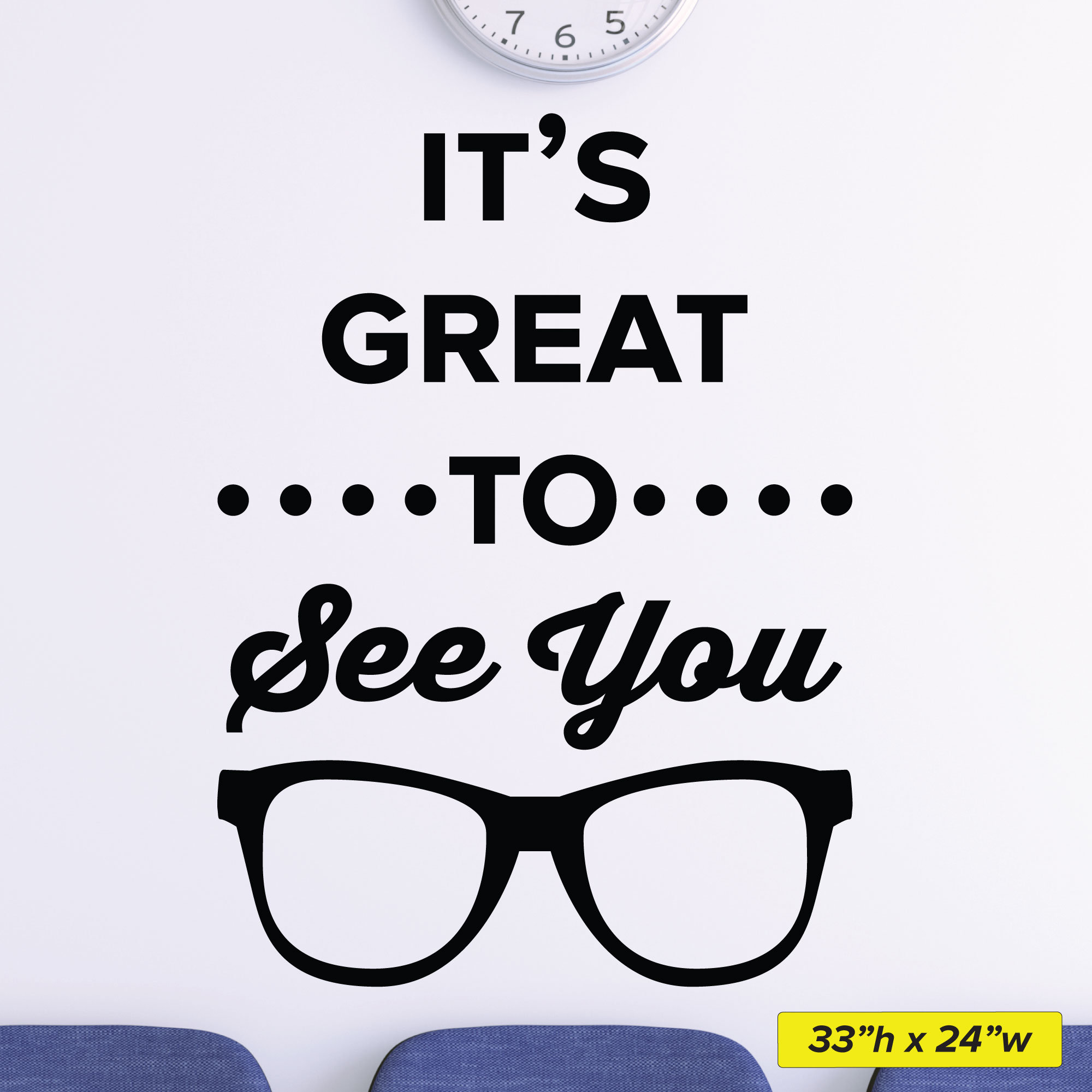 It's Great to See You Wall Decal 0518 Eye Doctor | Etsy