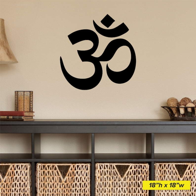 Hindu Om-wall Decal 0051 Yoga Decal Sanskrit Wall Decal - Etsy