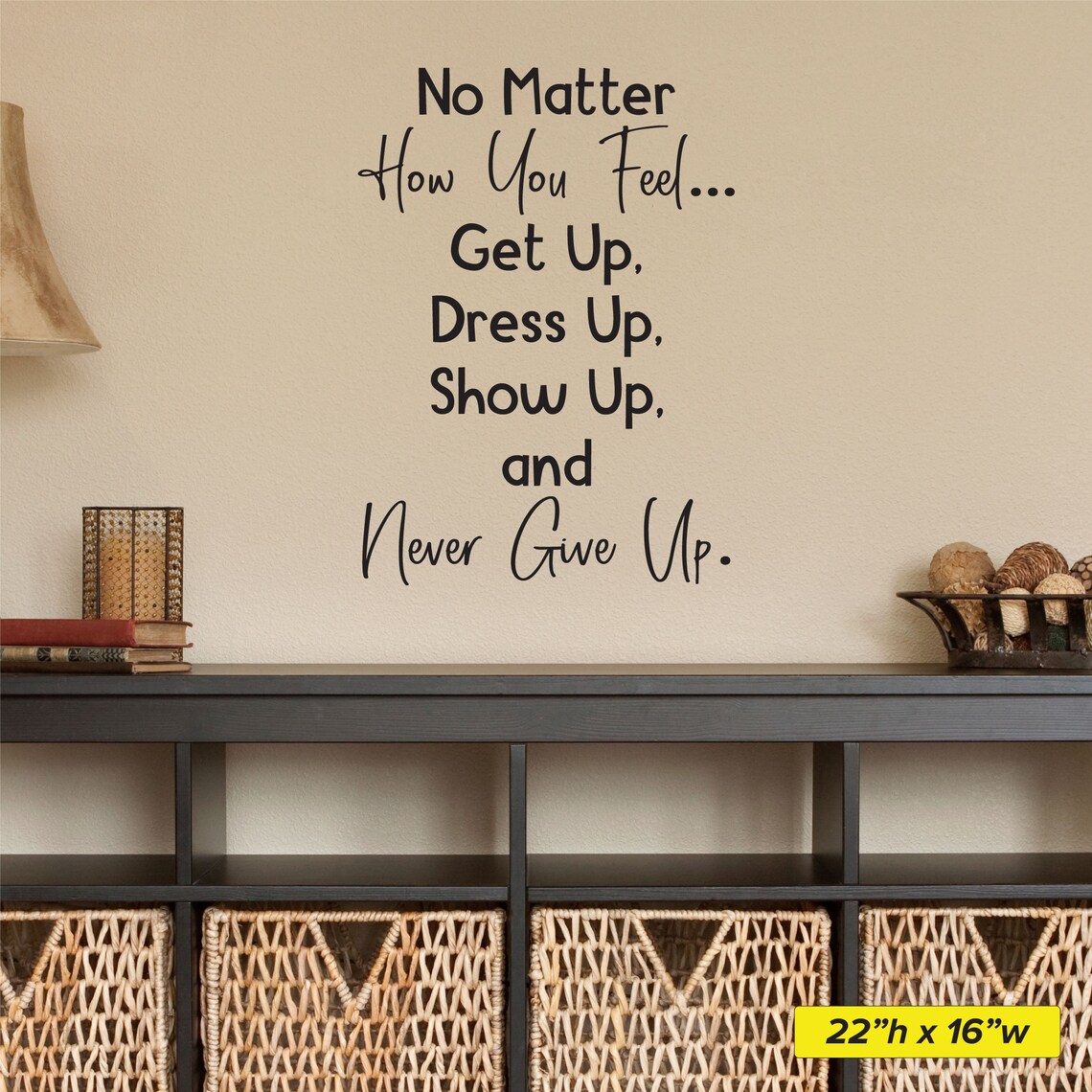 Never Give up Wall Decal: Inspirational Classroom Decor - 0481 - Etsy