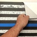 Thin Blue Line American Flag Distorted Wall Decal Sticker - Etsy