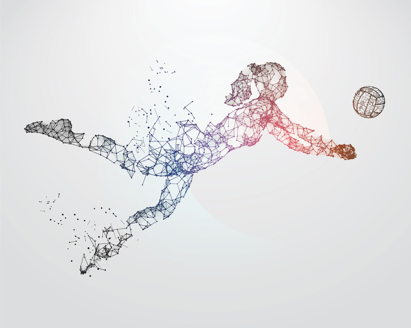 Volleyball Wall Art 4 Pack 8x10 Volleyball Player Wall - Etsy