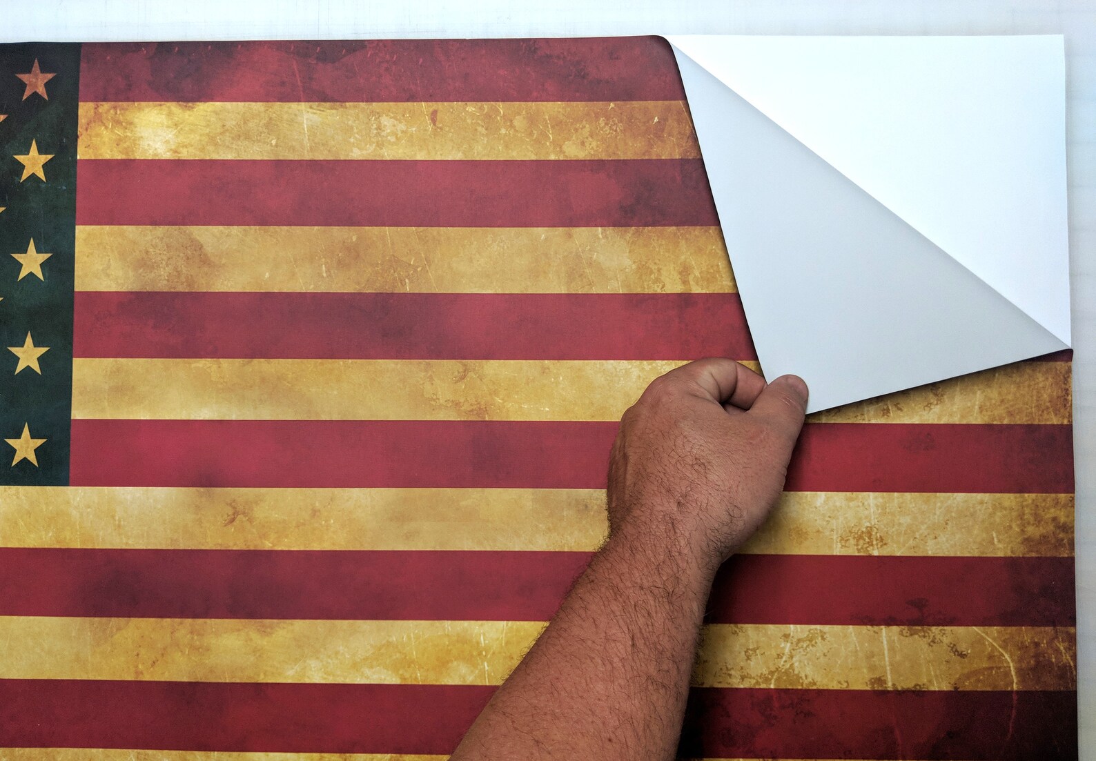 American Flag Distorted Wall Decal Sticker - 0452 - Etsy