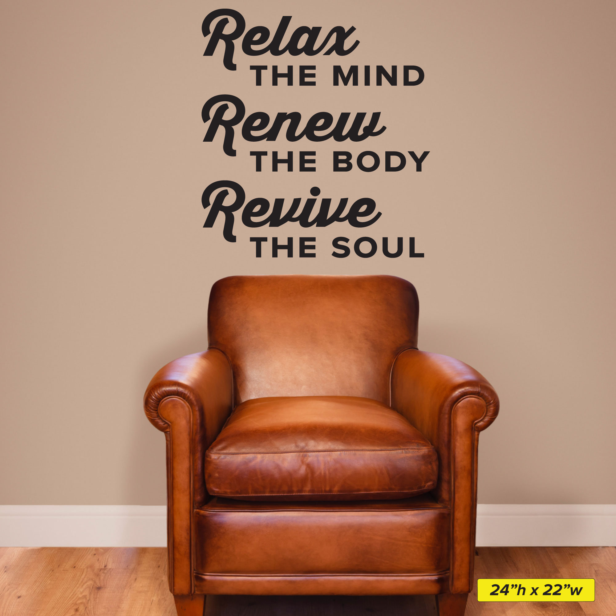 Relax Renew Revive Wall Decal 0377 Massage Wall Decal | Etsy