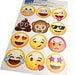 Emoji Wall Decals 6 Tall Emoticon 12 Set 0441 - Etsy