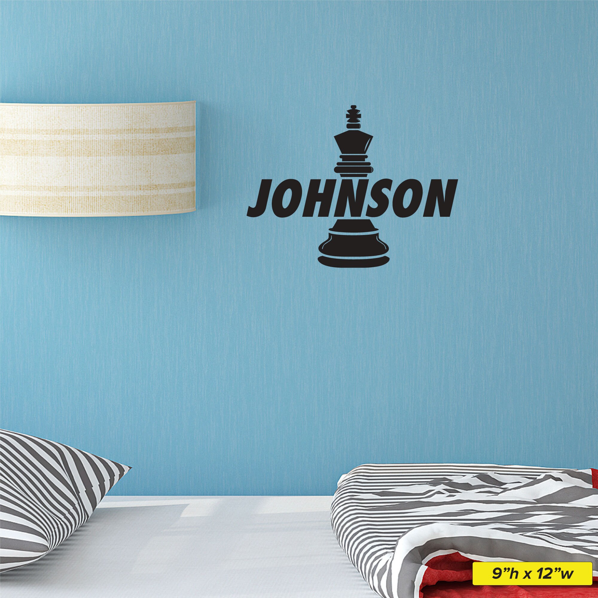 Chess Wall Decal 0527 Personalized Chess King Piece Wall | Etsy