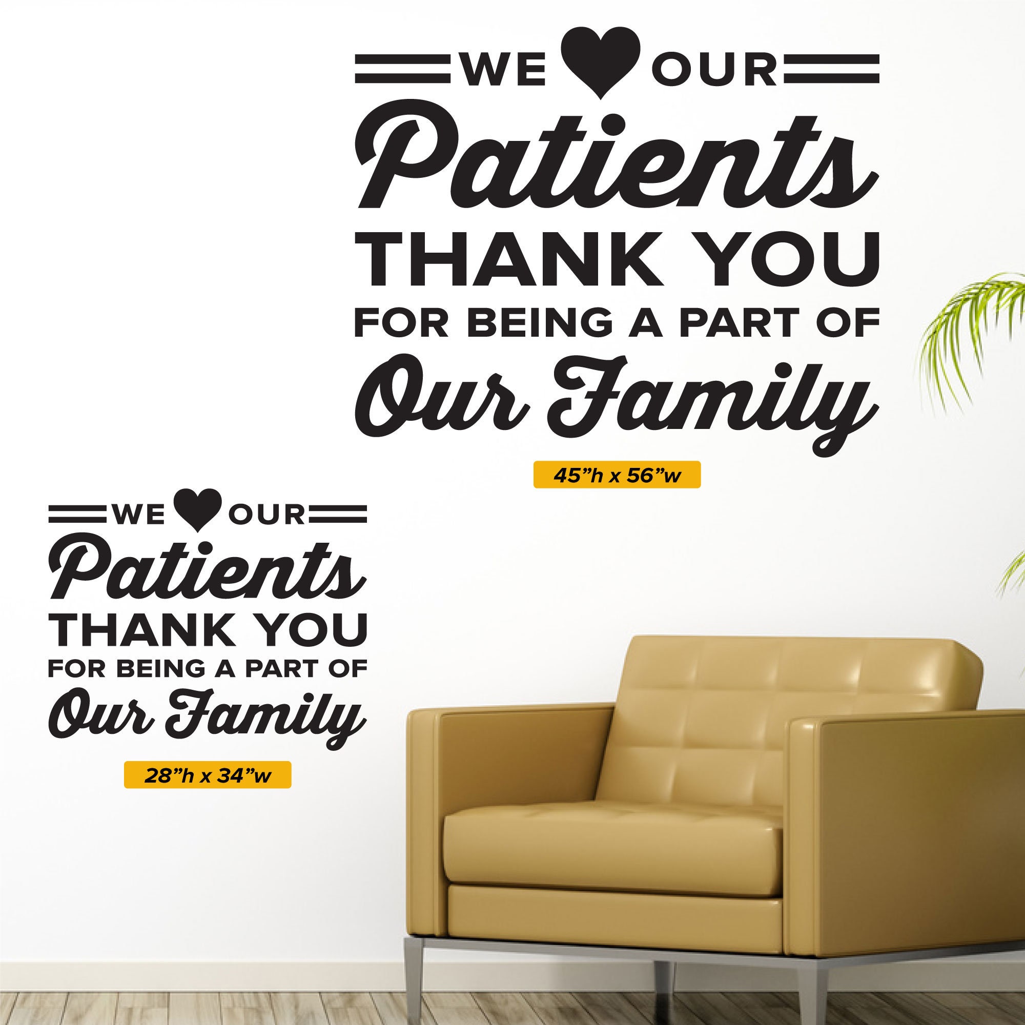We Love Our Patients - 0347 - Doctor Wall Sticker - Wall Decal - Etsy