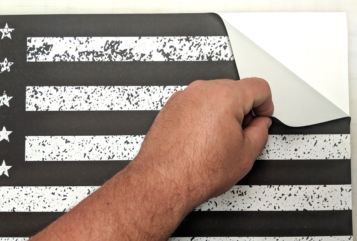 American Flag Distorted Wall Decal Sticker - 0459 - Etsy