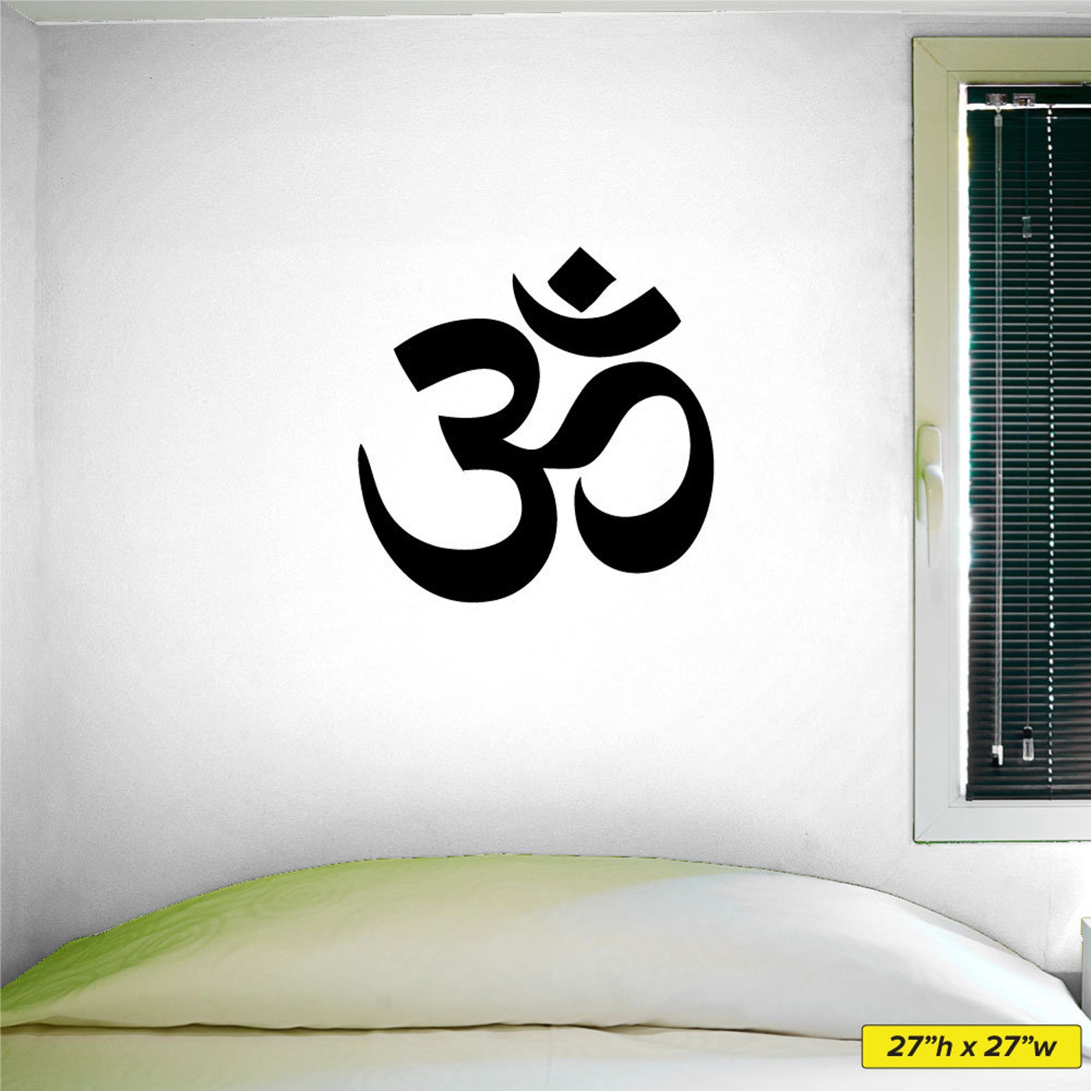 Hindu Om-wall Decal 0051 Yoga Decal Sanskrit Wall Decal - Etsy