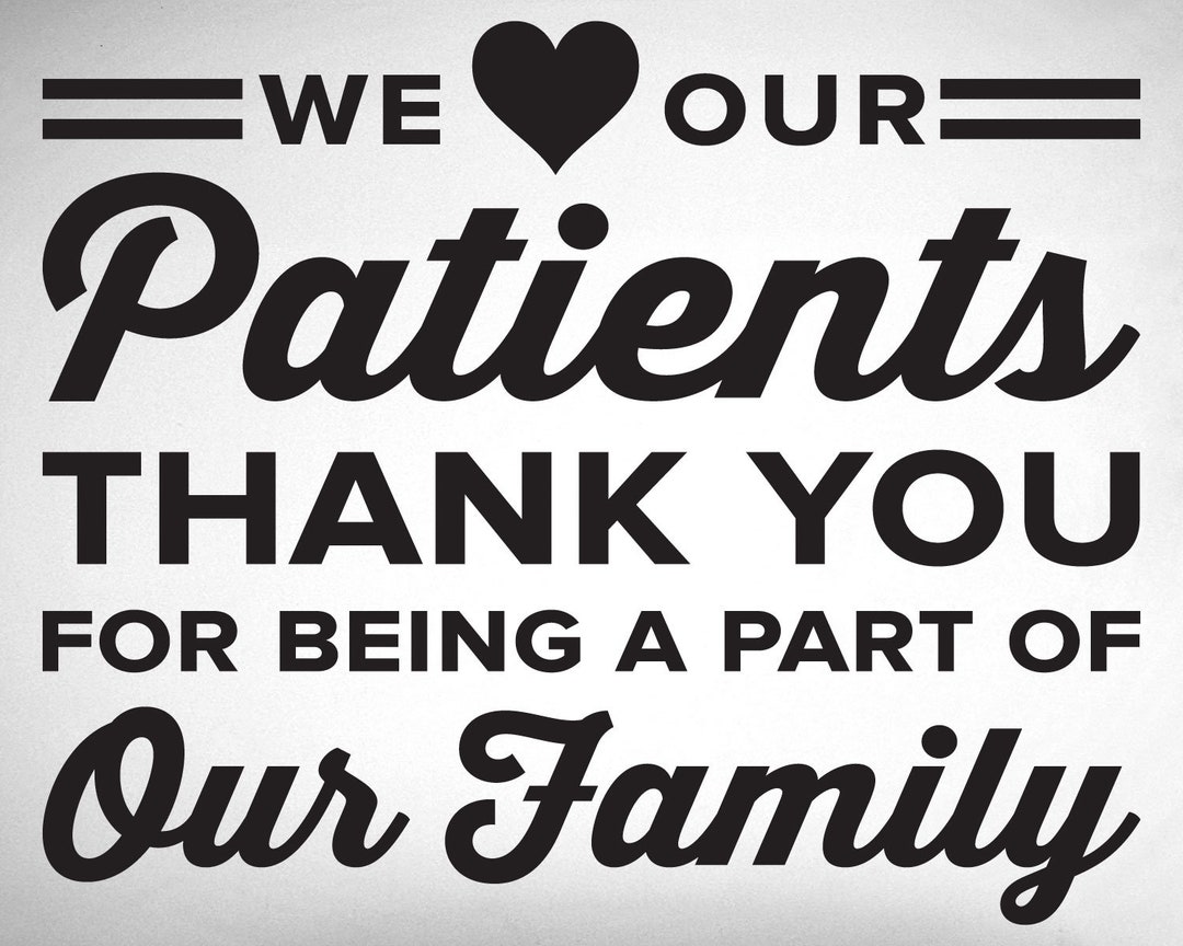 We Love Our Patients 0347 Doctor Wall Sticker Wall Decal - Etsy