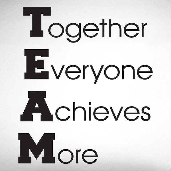 Together Everyone Achieves More Art - Etsy
