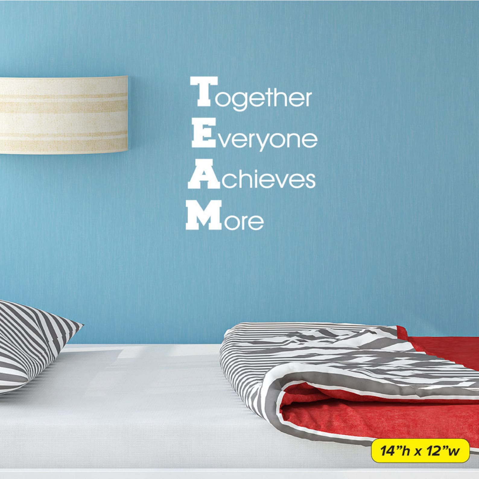 TEAM Together Everyone Achieves More Wall Decal: Motivational Office ...