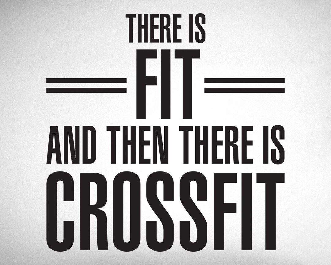 Crossfit Wall Decal - 0398 - Home Decor - Wall Decor - Crossfit - Gym ...