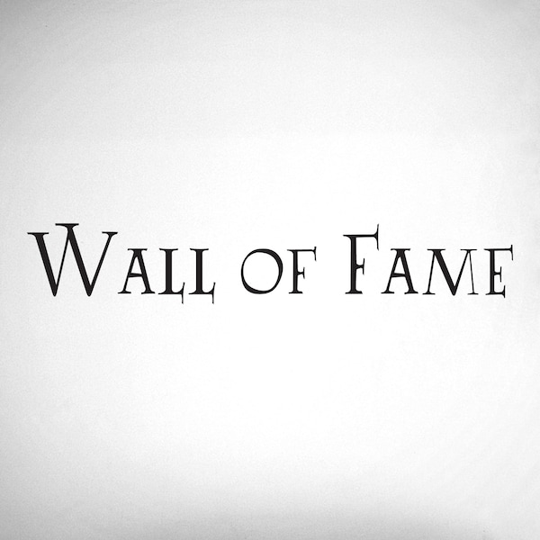 Wall of Fame Sign - Etsy