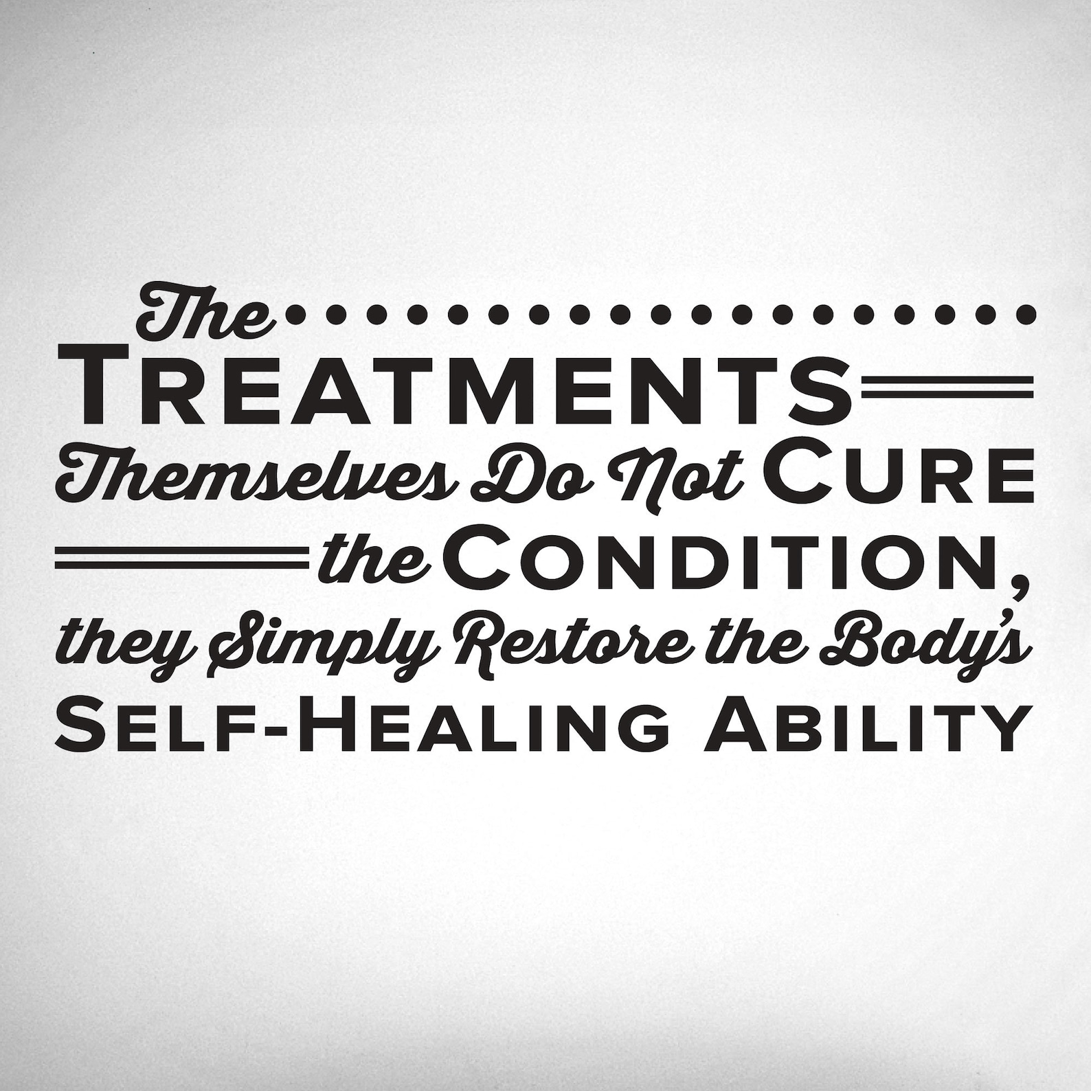 Restore the Body's Self Healing Ability - Chiropractor Wall Decal ...