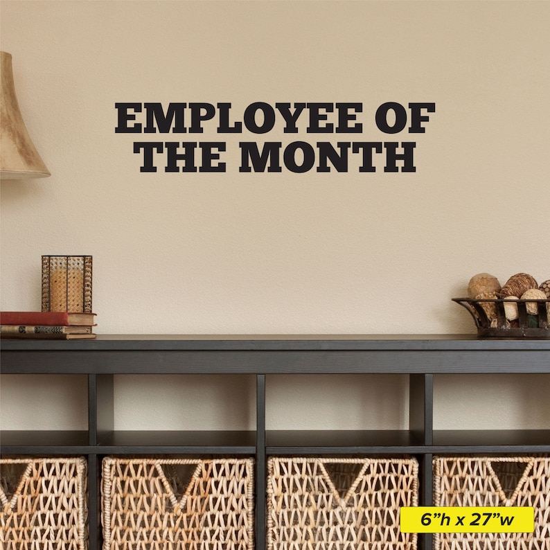 Employee of the Month. 0258 Home Decor Wall Decor - Etsy