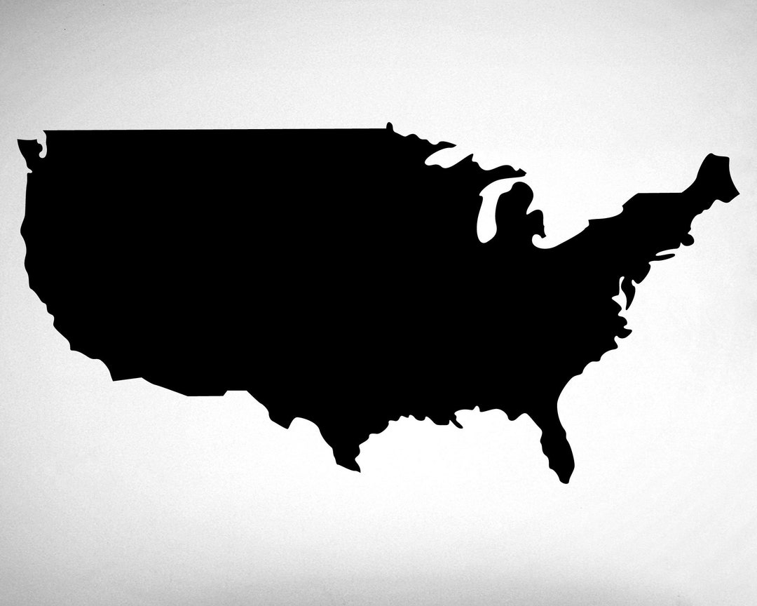 United States Sticker - 0417 - Wall Decal, Wall Sticker, Bumper Sticker ...