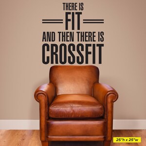 Crossfit Wall Decal - 0398 - Home Decor - Wall Decor - Crossfit - Gym ...